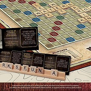 USAopoly Scrabble: National Parks | Ages 8+ | 2-4 Players | 1 Set, Brown