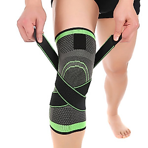 ASOONYUM Knee Sleeve,Compression Fit Support-for Joint Pain and Arthritis Relief, Improved Circulation Compression-Wear Anywhere - Single