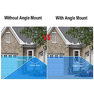 CAVN Angle Mount (30 to 55 Degree) Compatible with Video Doorbell Wired/Pro, Angle Mount Replacement Adapter Adjustment Mounting Plate Bracket Wedge Corner Kit with Screwdriver and Screws