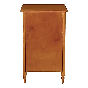 OSP Home Furnishings Knob Hill Collection Office File Cabinet, Antique Cherry Finish