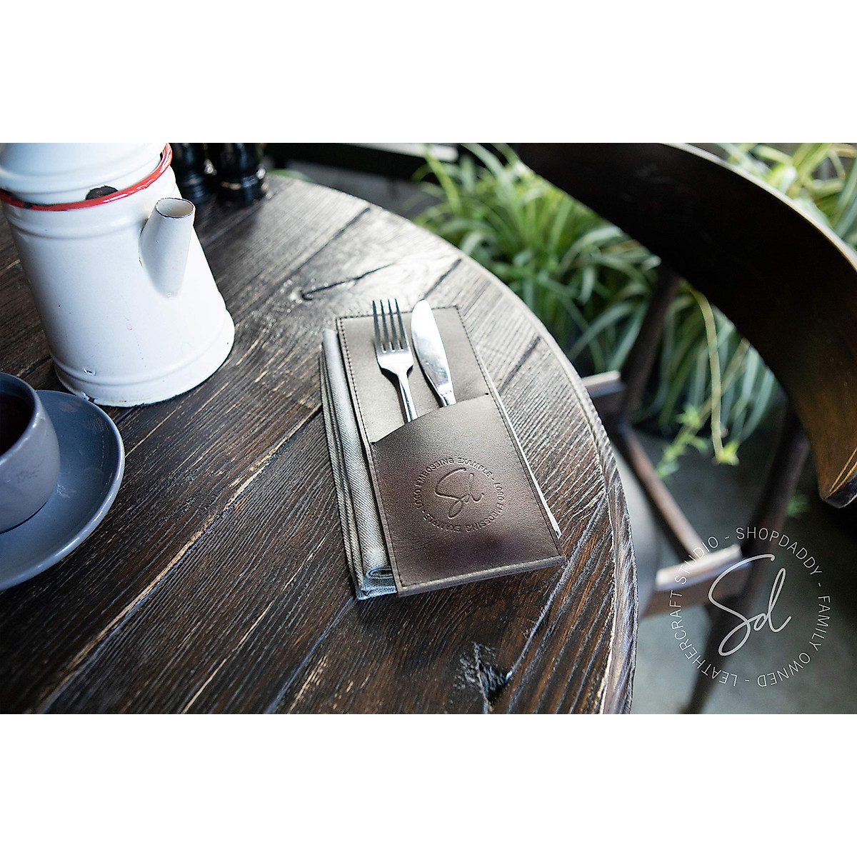 Custom Personalized Leather Cutlery Organizer-Utensil Holder, Utensil Organizer, Silverware Holder, Cutlery Holder, Spoon and Fork Holder, Silverware Sleeves, Flatware Holder, Cutlery Wrappers