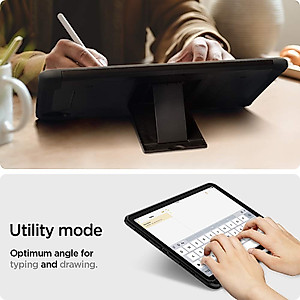 Spigen Tough Armor Pro Designed for iPad Air 11 Inch Case (2024), 10.9 Inch 5th/4th Generation Case (2022/2020) with Pencil Holder - Gunmetal