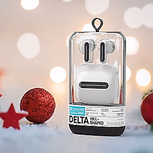 Langsdom Wireless Earbuds, Delta ENC Talking Noise Reduction Headphones, Bluetooth 5.3 with Ultra-Low Latency, Dual Modes for Gaming or Music, Great Sound for Rock Playing Phone Games Sports