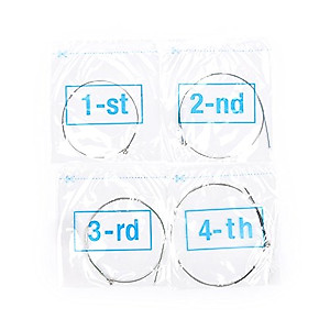 3 Packs Full Set Replacement Stainless Steel 4/4 Size Violin Strings E A D G