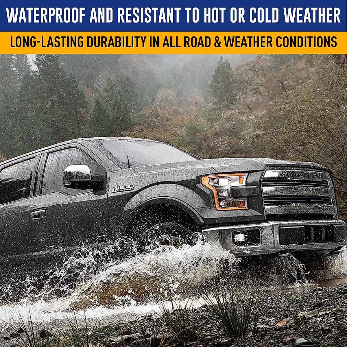 Bullet Antenna for Ford F-150 XL XLT 2009-2024 - Highly Durable Premium Truck Antenna 5.45 Inch - Car Wash-Proof Radio Antenna for FM AM - Black, 50 Caliber Design - Ford F150 Accessories