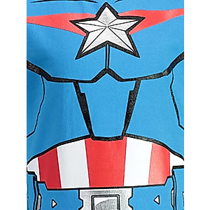 Marvel Avengers Iron Man Captain America Black Panther Big Boys 4 Pack Athletic T-Shirts 10