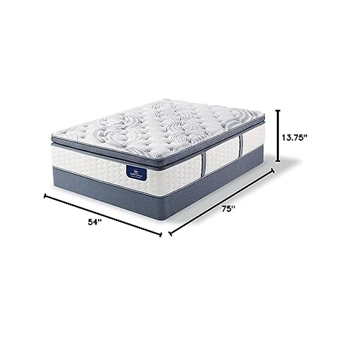 Serta Perfect Sleeper Elite Plush Super Pillow Top 700 Innerspring Mattress, Full
