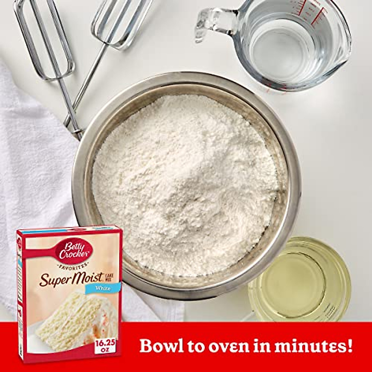 Betty Crocker Super Moist White Cake Mix, 16.25 oz
