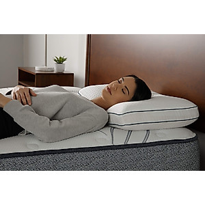 Serta Perfect Sleeper Copper Infused Memory Foam Pillow, Oversized Traditional, 1 Count (Pack of 1),White, 25-Inch (Length) by 16-Inch (Width) by 5.50-Inch (Height)