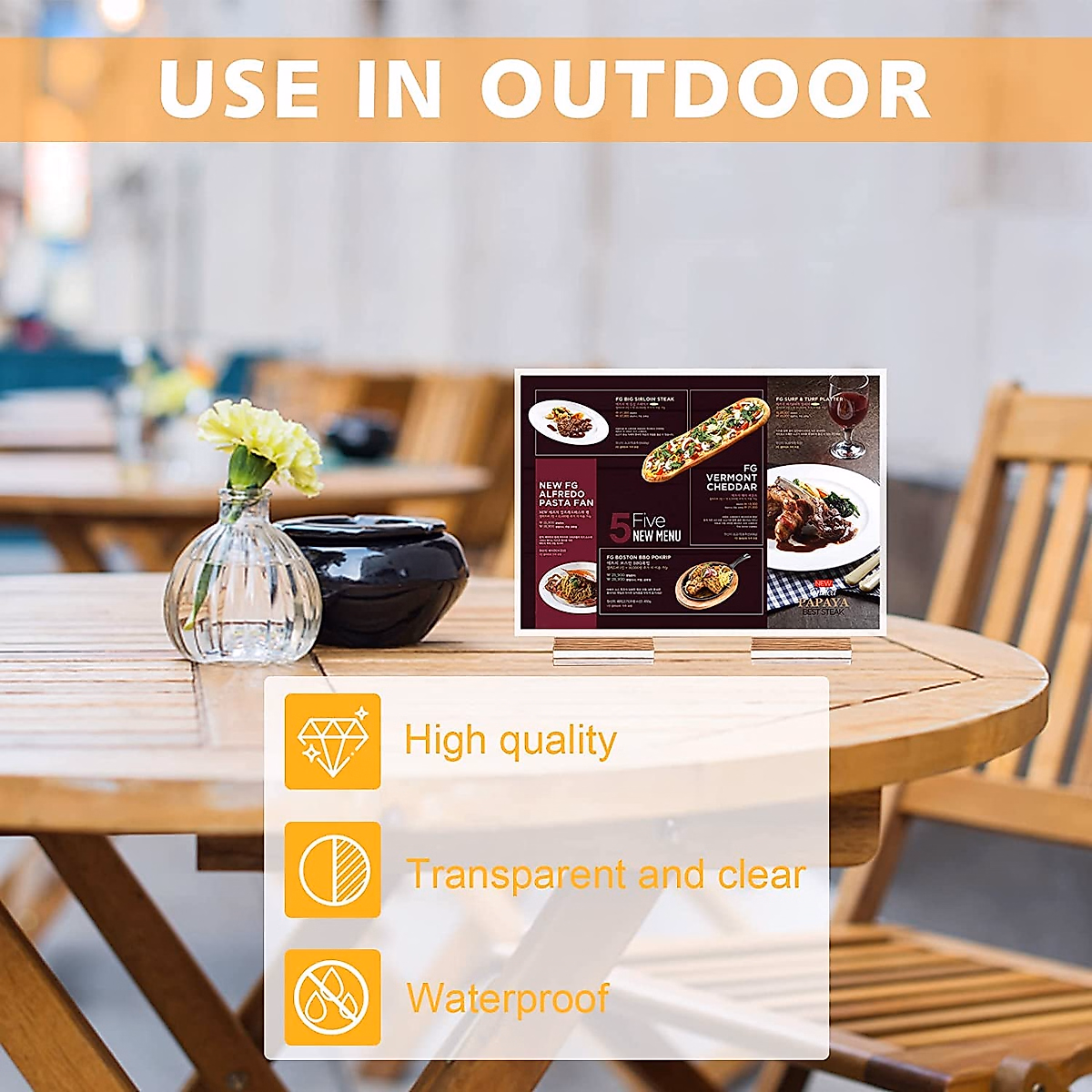 Acrylic Sign Holder Clear Place Card Holders Acrylic Stands Table Number Stands Wedding Sign Holders Card Display Stand for Table Wedding Photo Office Menu Meeting Party Event Decoration(12Pcs, 1.2")