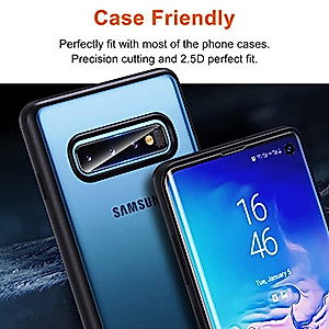 UniqueMe [3+2 Pack] Compatible with Samsung Galaxy S10 Full Coverage Flexible TPU Screen Protector and Camera Lens Protector 【Not Fit for Samsung S10 Plus】