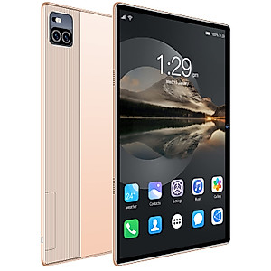 10.1 inch X101 Tablet, 2+16G Full Screen Tablets with Dual SIM Card Slots, Android 8, 1280x800 HD, WiFi, Bluetooth, GPS, 2MP/5MP Camera (Gold)