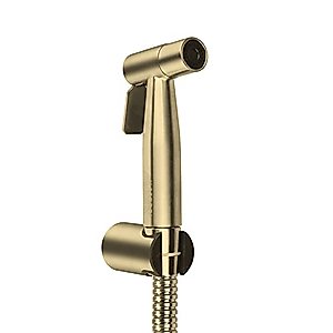 ZLOCYIVHE Bidet Sprayer for Toilet, Handheld Sprayer Kit, Stainless Steel Bathroom Cloth Diaper Faucet Fixture,Brushed(Brushed Gold)