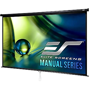Elite Screens Manual Series, 150-INCH 16:9, Pull Down Manual Projector Screen with AUTO LOCK, Movie Home Theater 8K / 4K Ultra HD 3D Ready, 2-YEAR WARRANTY, M150UWH2