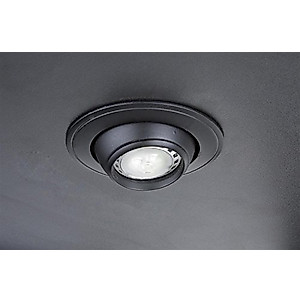 Displays2go Black LED Trophy Showcase, Locking, LED Lighting, Tempered Glass, Laminated MDF & Aluminum – Black (LESC10478B)