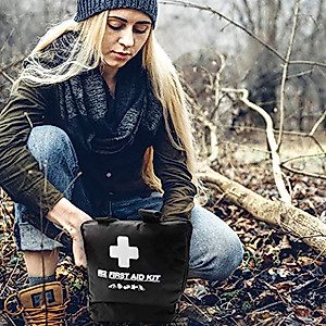 Professional 300 Piece (40 Unique Items) First Aid Kit | Emergency Medical Kits | Home, Business, Camping, Car, Office, Travel, Vehicle, Kids, Boat, Survival, Supplies