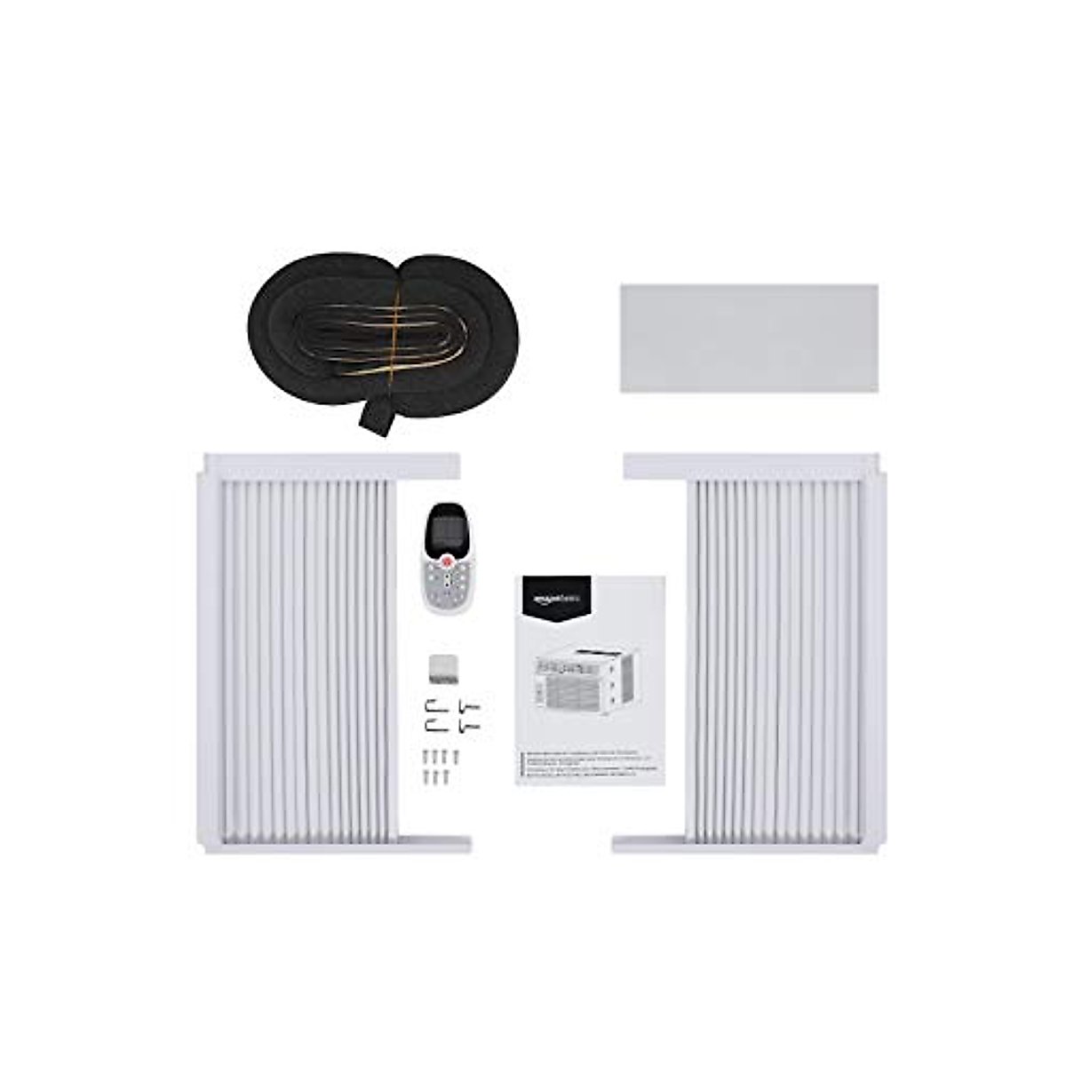 Amazon Basics Window Mounted Air Conditioner with Remote Cools 250 Square Feet, 6000 BTU, White