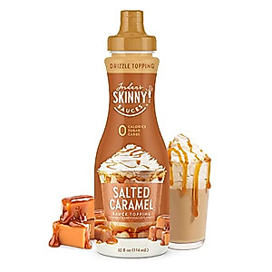 Jordan's Skinny Sauce - Gluten Free - Keto - Kosher - Made in the USA (Sugar Free Salted Caramel Sauce, 12 fl oz)