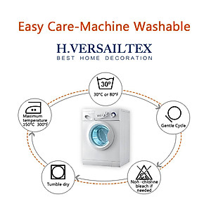 H.VERSAILTEX Window Treatment Blackout Thermal Insulated Room Darkening Solid Grommet Curtains/Drapes for Bedroom (Set of 2 Panels,52 by 84 Inch Long,Light Sage)