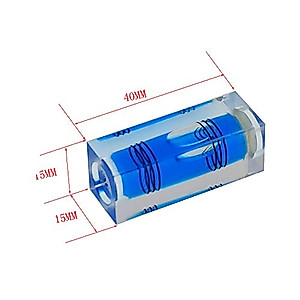 XMLEI high precision mini leveling bubble mini leveling bubble three line flat bead leveler level ruler household level instrument (blue)