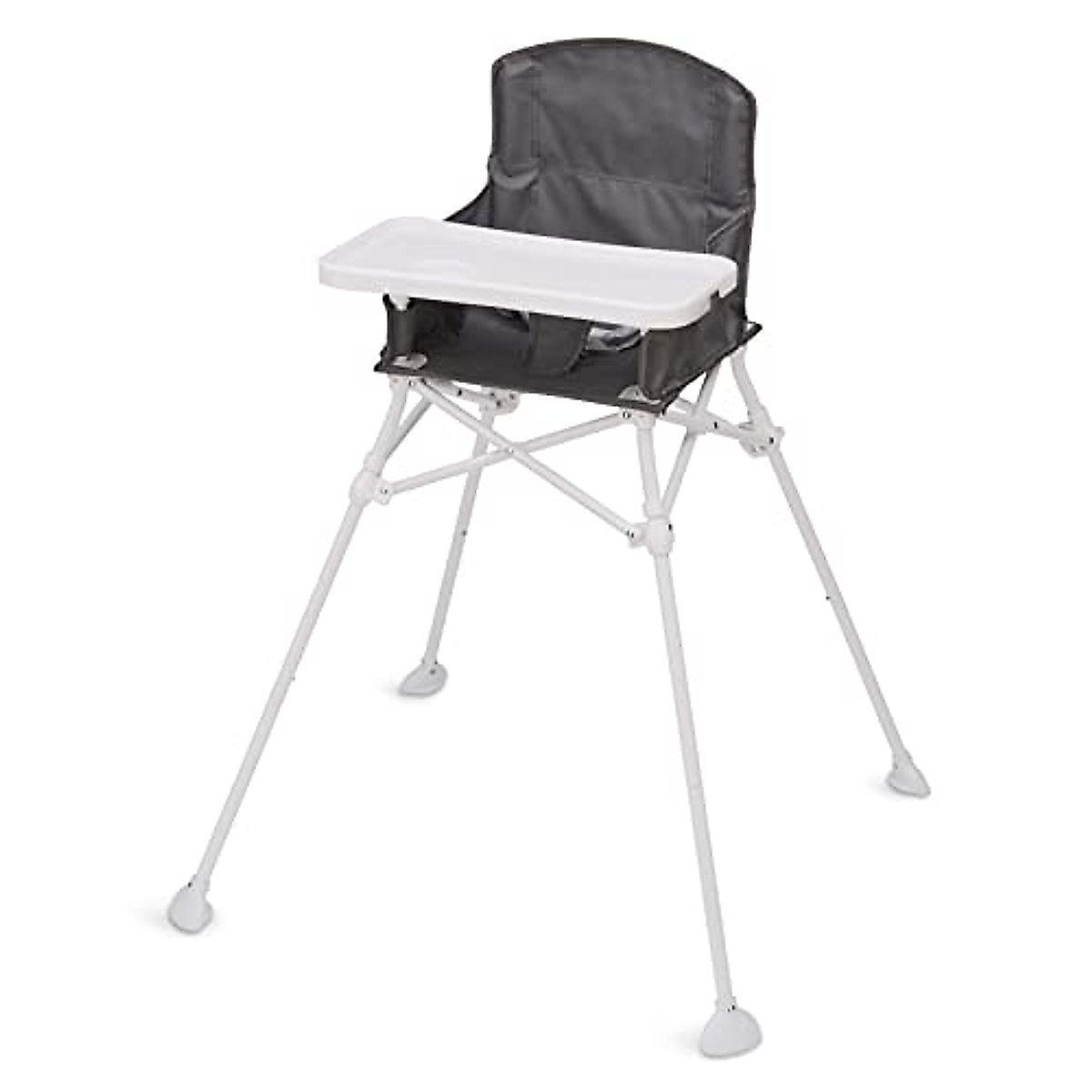 Regalo My High Chair Portable Travel Fold & Go Highchair, Indoor and Outdoor, Bonus Kit, Includes Tray with Cup Holder, Grey