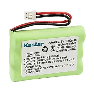 Kastar 1-Pack Ni-MH Battery 3.6V 1000mAh Replacement for Summer Infant Monitor Battery 29030-10, 29600-10, SANIK 29030-10, Summer Infant Wide View 29030 Parent Handheld Baby Monitor