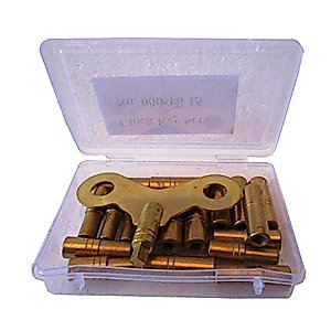 Brass Blessing : Clock Winding Key - 18 Brass (Even and Odd) Antique and Grandfather Key (Even & Odd) (5020)