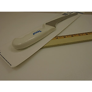 Sysco USA 9 in Offset Scalloped Slicer Bread Sandwich Knife Soft Grip Handle