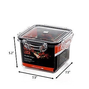 gotman Airtight Food Storage Container With Lid (87.9 oz) - Leak-Proof Large container| BPA-Free | Meal Prep | Microwave, Freezer and Dishwasher Safe | Kitchen Fridge Organizer Boxes | Fresher Food