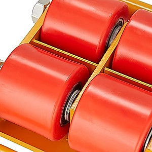 VEVOR Industrial Machinery Mover, 6T/13200lbs Machinery Moving Skate with 360°Rotation Cap and 4 PU Wheels, Heavy Duty Dolly Skates for Moving Equipment