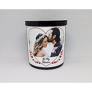 9oz. Valentine's Day Photo Candle | Personalized Soy Candle