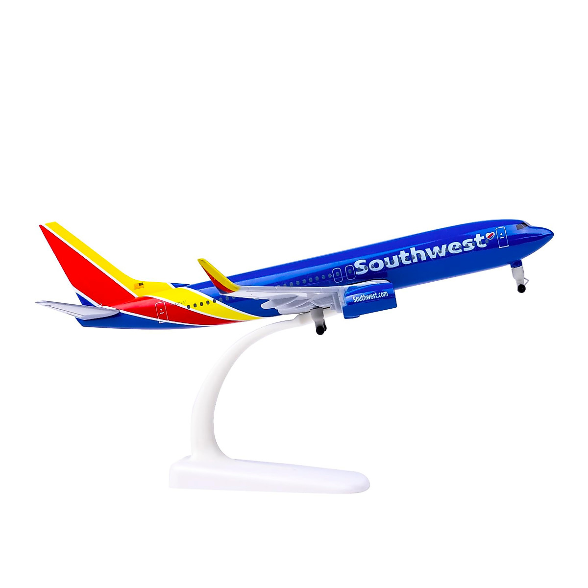 Bswath Model Airplane 1:300 Scale Model American Plane Southwest Airplane B737 Model Plane for Gift and Decoration