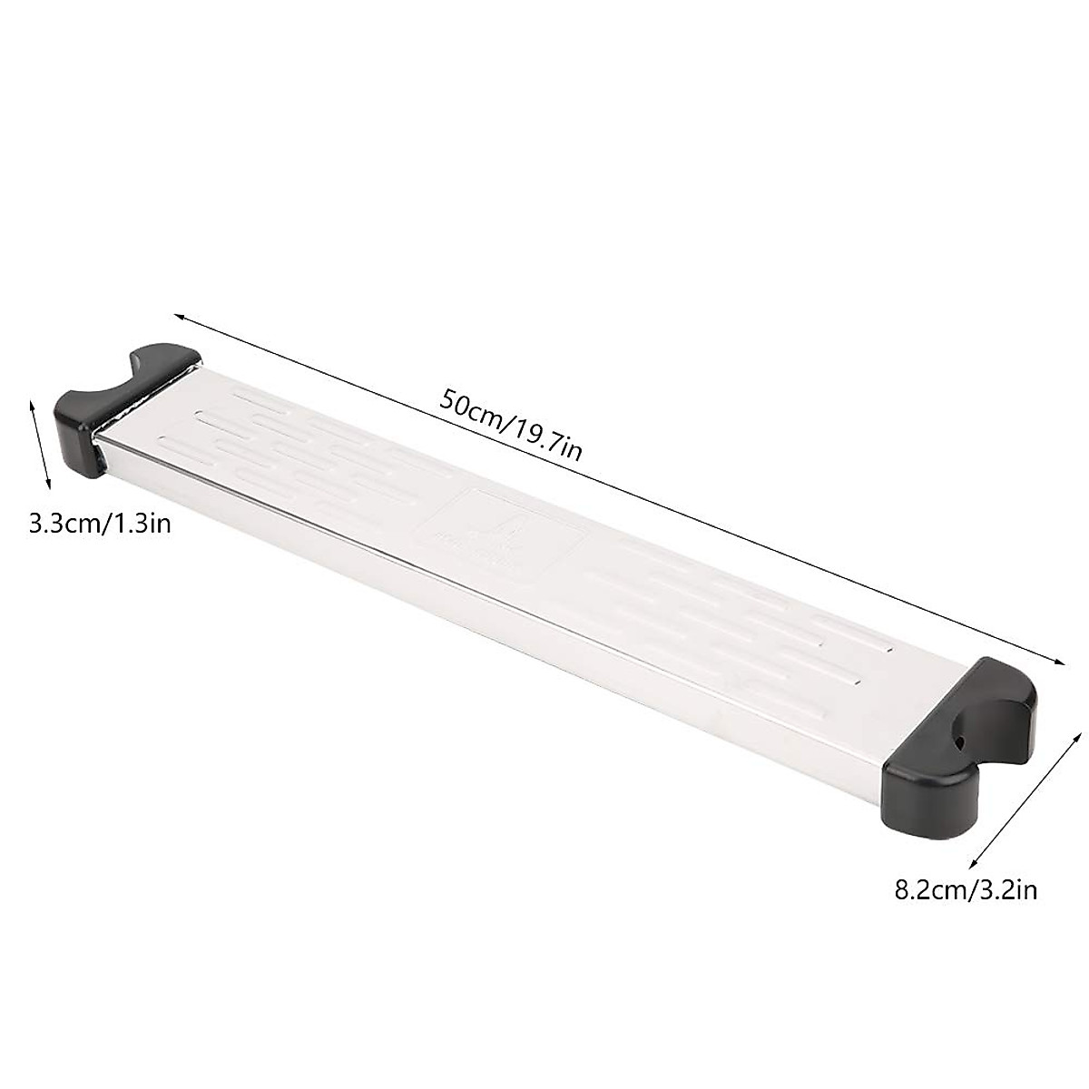 Restokki Swimming Pool Ladder Pedal, Stainless Steel & ABS, Anti-Slip, Silver