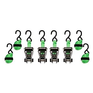 SmartStraps Ratchet Straps - 14ft GRN Premium RatchetX 4pk 1,500lb