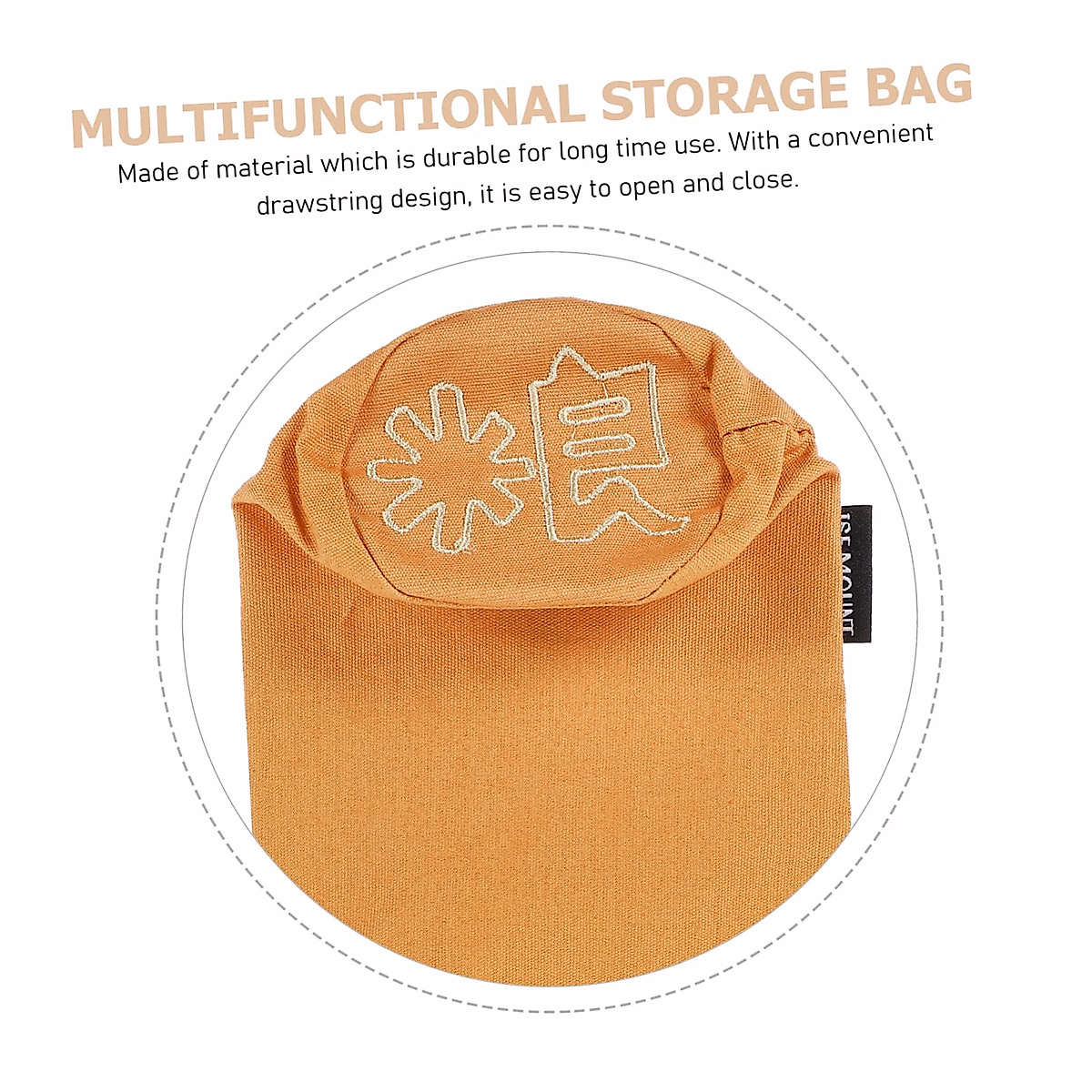 CIMAXIC Large Capacity Canvas Drawstring Bag for Camping and Storage Multi Purpose Rice and Grain Holder Muslin Style for Outdoor Adventures and Picnics