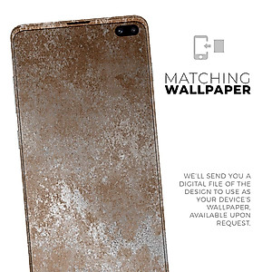 DesignSkinz Distressed Silver Texture v10 Protective Vinyl Decal Wrap Skin Cover Compatible with The Samsung Galaxy S20 (Screen Trim & Back Glass Skin)