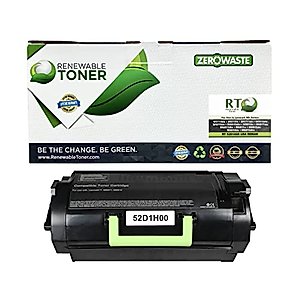 Renewable Toner 521 High Yield Replacement for Lexmark 521H 52D1H00 Laser Printer MS710 MS711 MS810 MS811 MS812 USA Remanufactured Cartridge