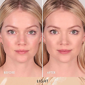 Wander Beauty Dualist Matte and Illuminating Concealer Makeup - Light - Dual-Ended Matte Concealer Stick + Liquid Concealer - Full Coverage Concealer Brightens, Firms & Hydrates Under Eyes -0.28 fl oz