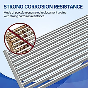 Grill Grate 19 1/16 Inch Stainless Steel Cooking Grid Grates Part Replacement for Brinkmann 810-1750-S, 810-1751-S, 810-3752-F, 810-6570-F, 810-3551-0, Brinkmann 810- Gas Grill Models, 3-Pack