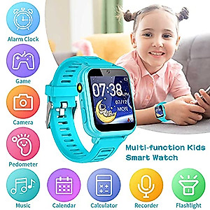 METYYP Kids Smart Watches for Kids with 24 Games,Camera Music Player Pedometer Alarm Clock 12/24,Kids Watch Toys for 3-12 Years Old