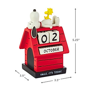 Hallmark Peanuts Snoopy Perpetual Calendar (Smile) Office Supplies, Gifts for Boss, Teacher, Administrative Assistant