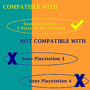TaiZiChangQin Playstation 5 Cooling Gel Ear Pads Ear Cushions Earpads Replacement Compatible with Sony Playstation 5 Pulse 3D PS5 Wireless Headset Headphones