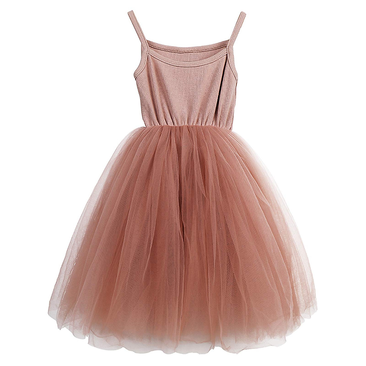 LYXIOF Toddler Tutu Dress Baby Girls Tulle Sleeveless Princess Party Sundress Pink 4 Years