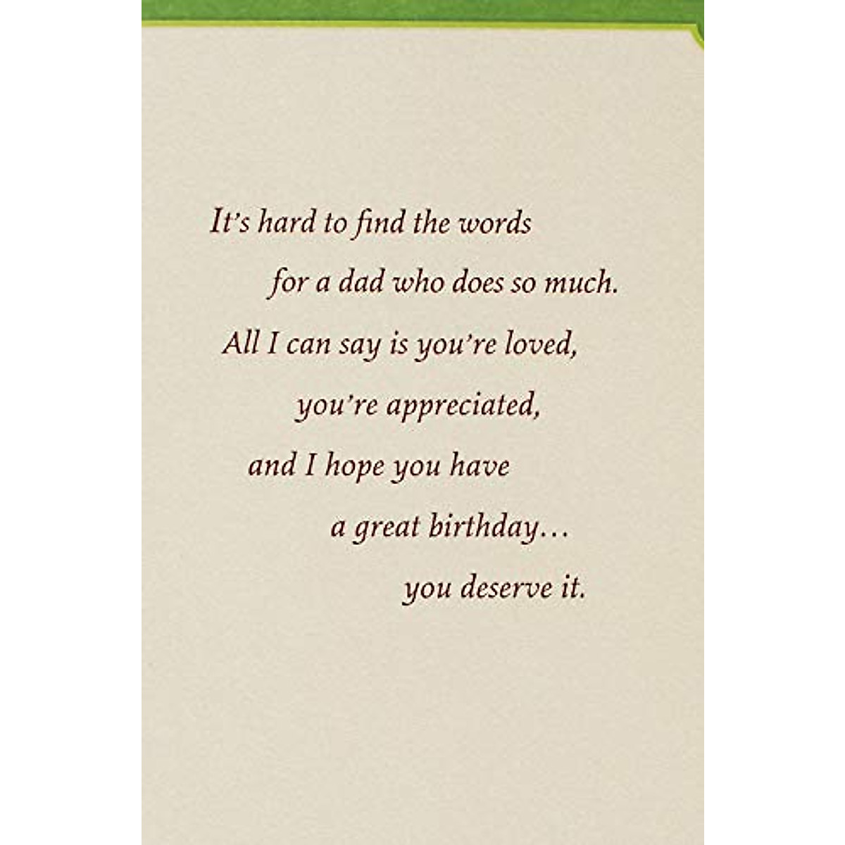 Hallmark Birthday Card for Dad (Loved and Appreciated)