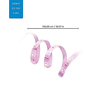 WiZ Connected 9ft Smart WiFi Color LightStrip Base Kit Plus Extension, 16 Million Colors, Compatible with Alexa and Google Home Assistant, No Hub Required