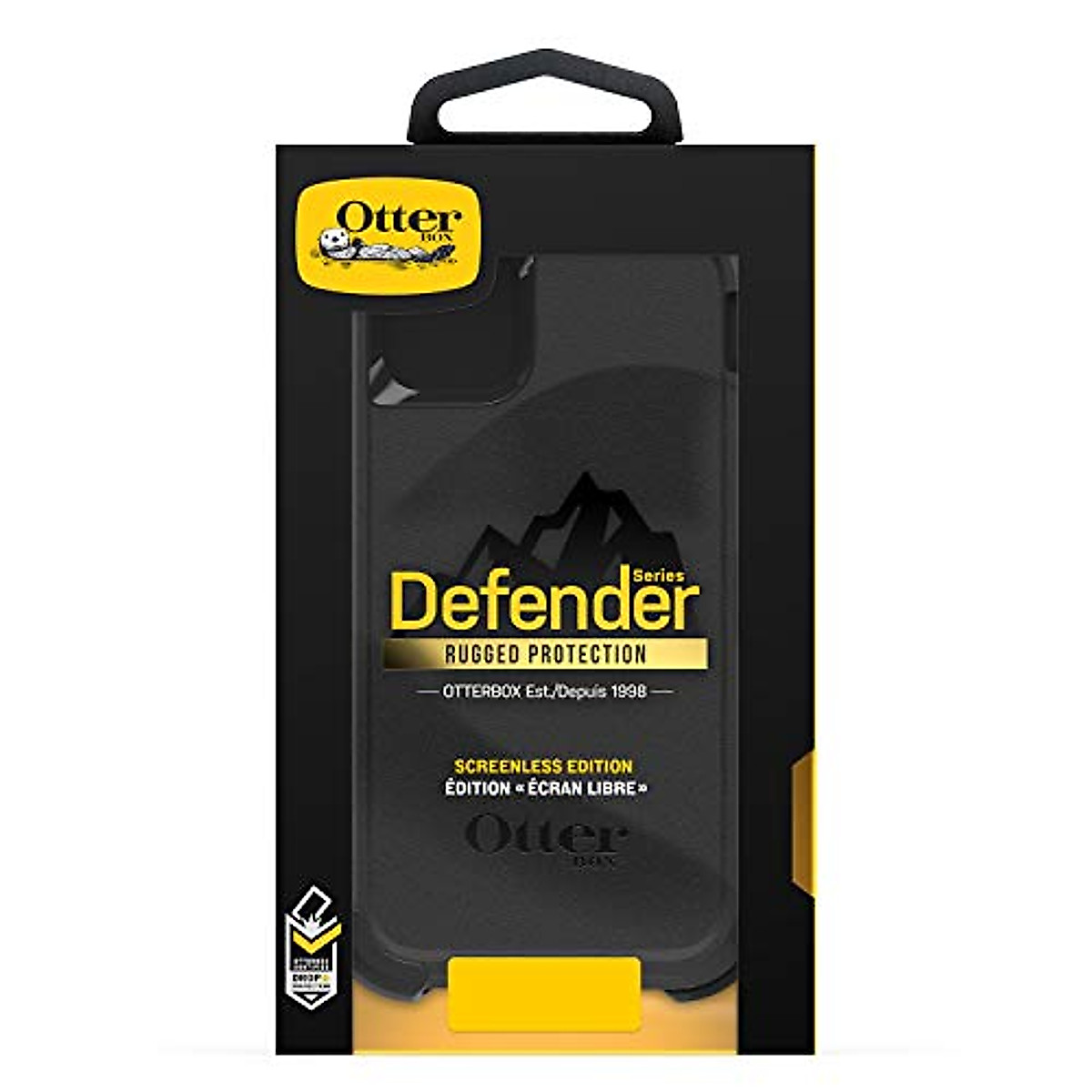 OtterBox iPhone 11 Pro Max Defender Series Case - BLACK, rugged & durable, with port protection, includes holster clip kickstand