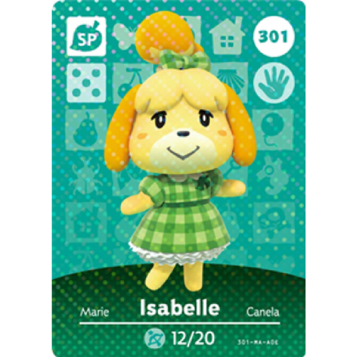 Isabelle - Nintendo Animal Crossing Happy Home Designer Amiibo Card - 301