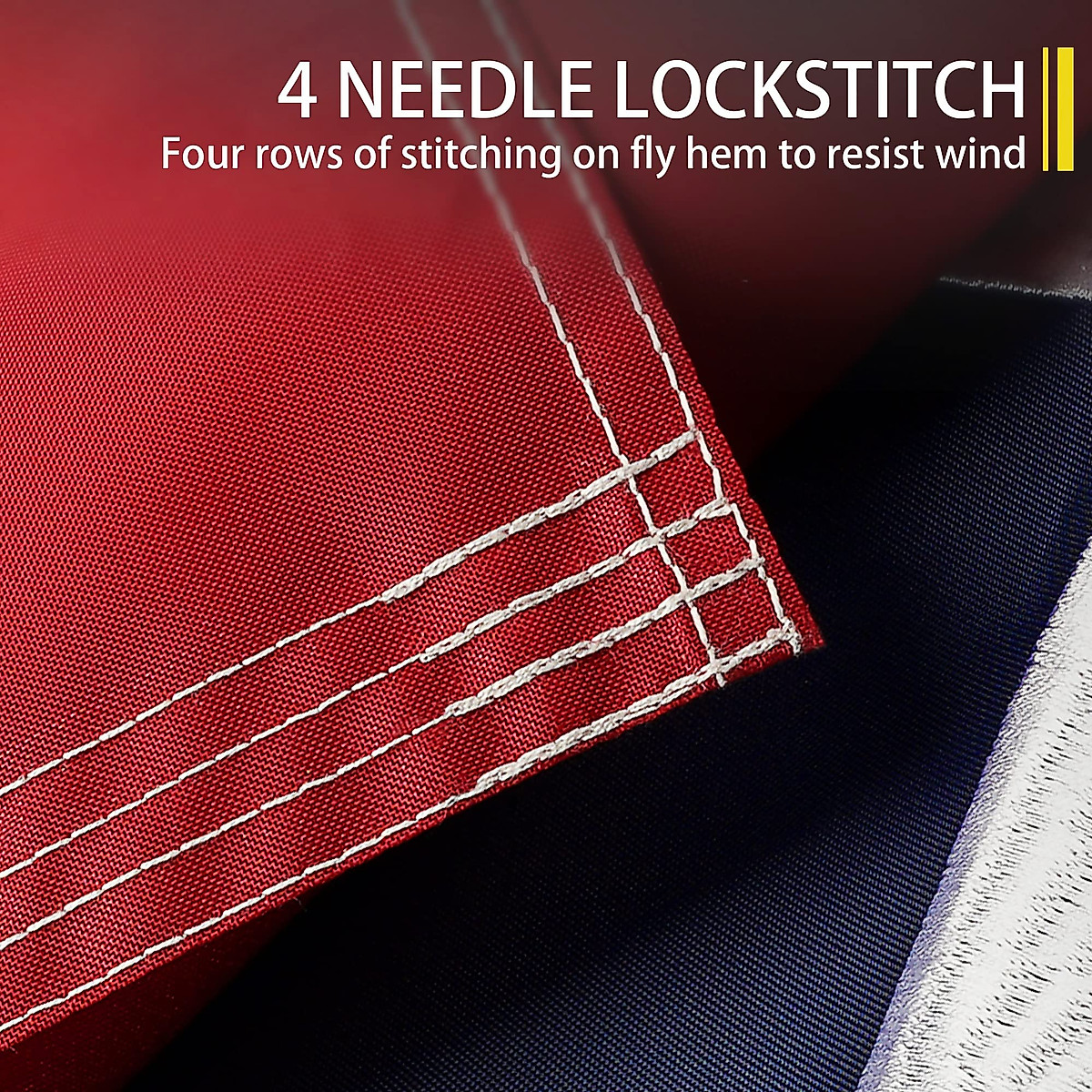 Texas Flag 3 x 5 ft Outdoor, High Wind, Heavy Duty Large TX State Flags for Outside, Durable Nylon with Luxury Embroidered Stars Sewn Stripes Brass Grommets