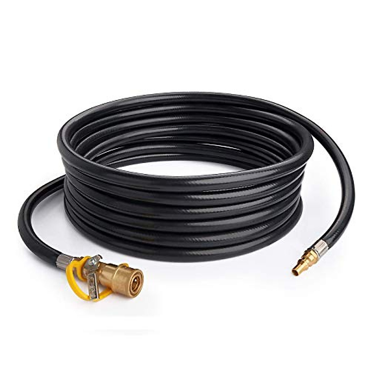GASPRO 20 Feet Propane Quick Connect Hose, and 1/4 Inch RV Propane Quick Connect Fittings, Connect Propane Grill to Camper, Trailer and RV, Low Pressure