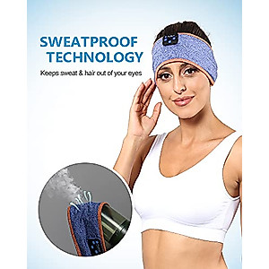 Lavince Sleeping Headphones Bluetooth Headband, Soft Sleep Headphones Comfortable Sleep Headband,Long Time Play Sleep Earbuds with Built in Speakers Perfect for Sleep,Workout,Running,Yoga,Travel